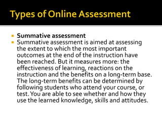 Online assessment | PPTX