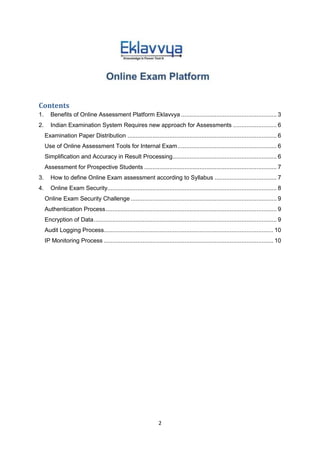 Online assessment guide eklavvya.in | Education industry | Industries