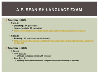 Online assessments and spanish instruction | PPT