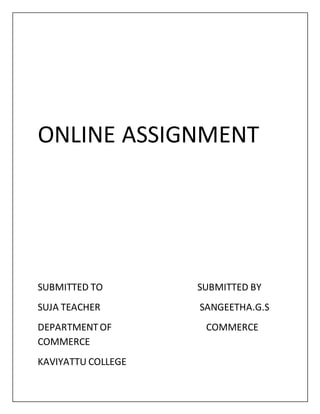 Online assignment | PDF