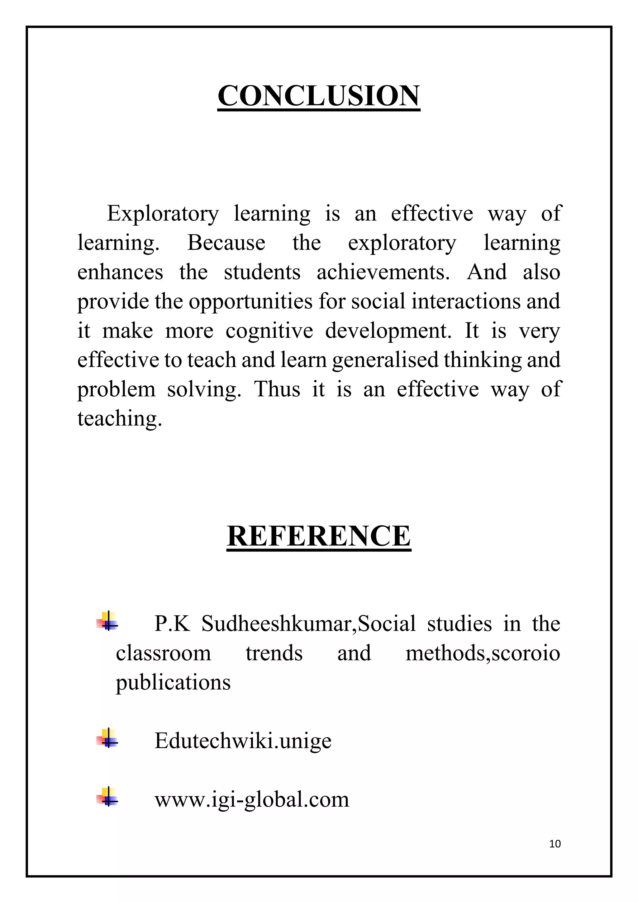 exploratory learning | PDF