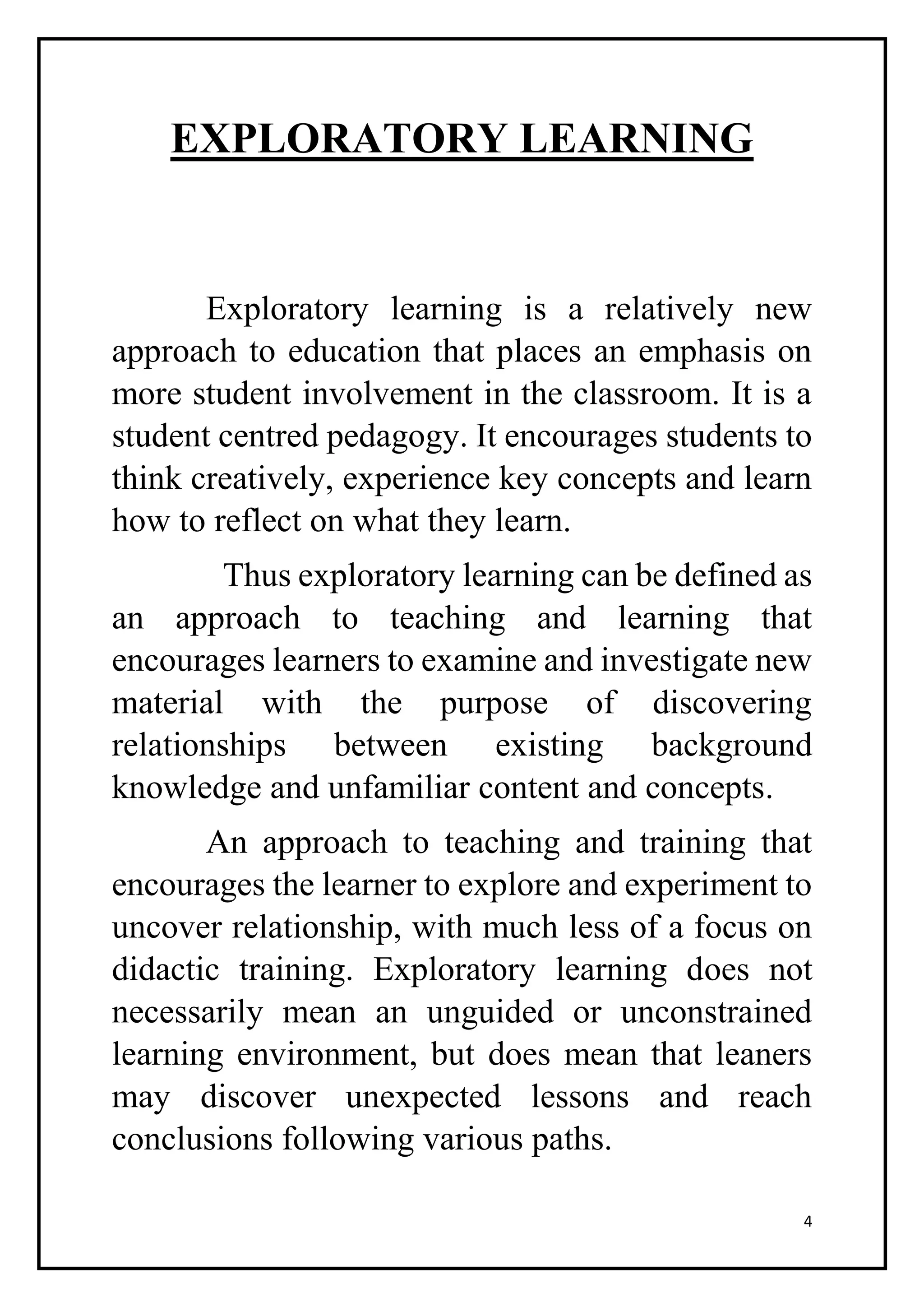 exploratory learning | PDF