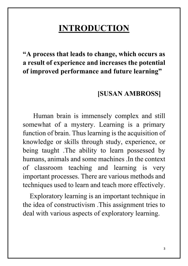 exploratory learning | PDF