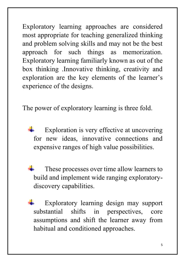exploratory learning | PDF