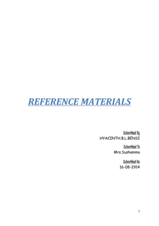 Online assignment -Reference Material | PDF