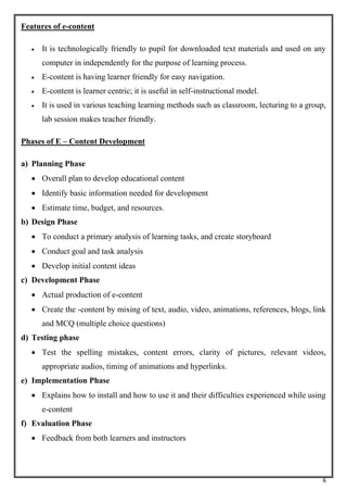 Curriculum Design: Digital text and E-Content | PDF