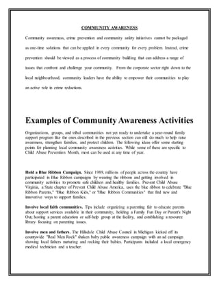 Online assignment community awareness | DOCX