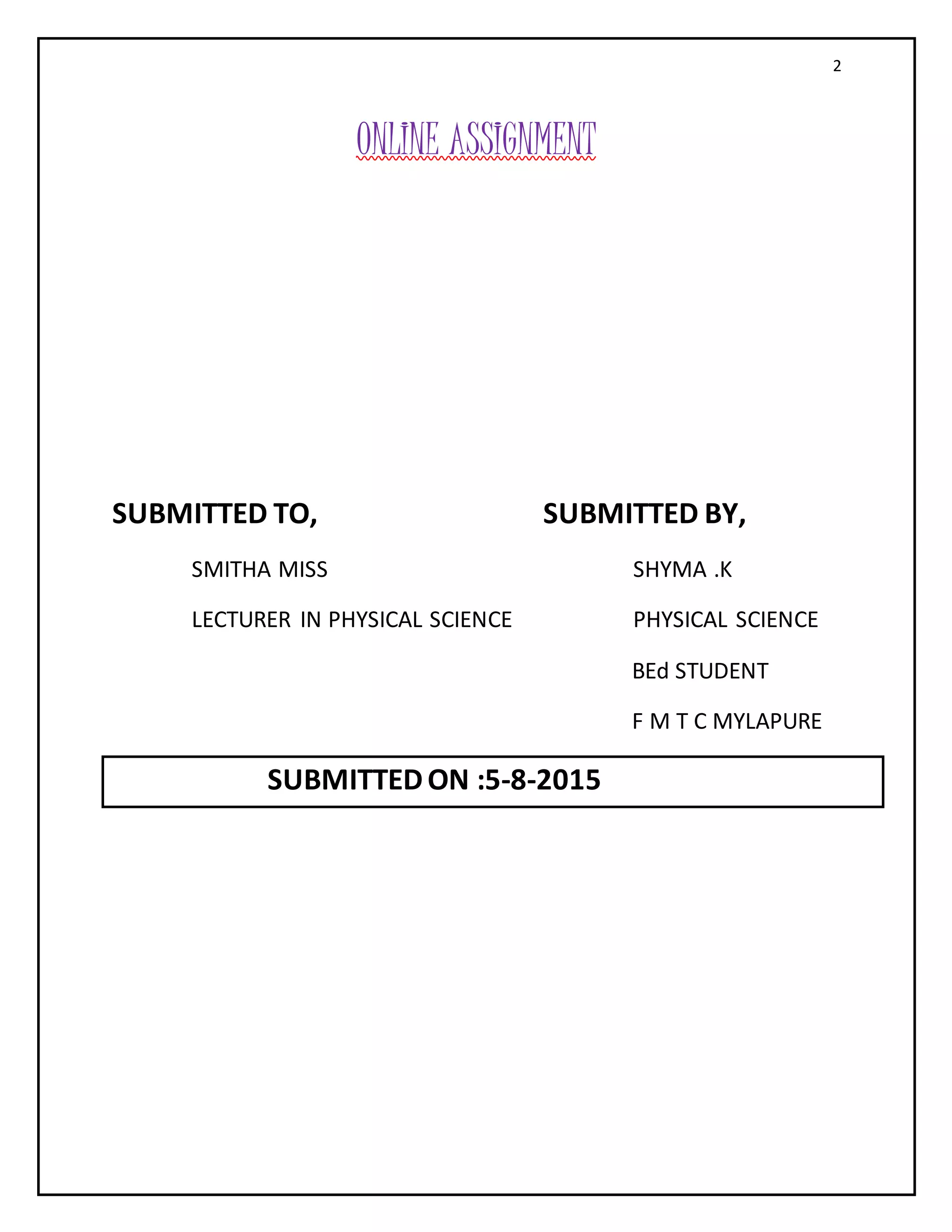 Online assignment shyma (1) | PDF | Free Download