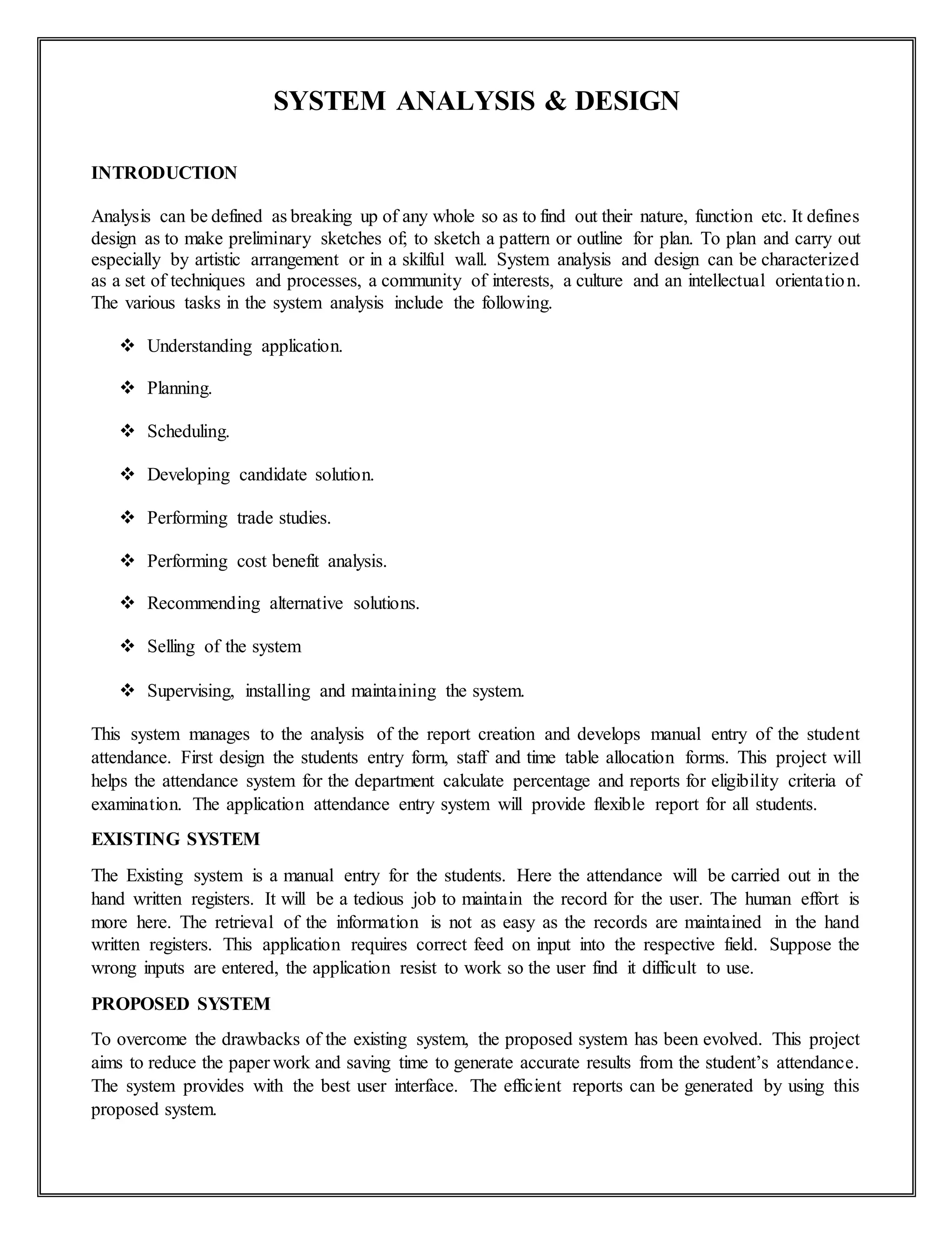 Online attendance management system | DOCX