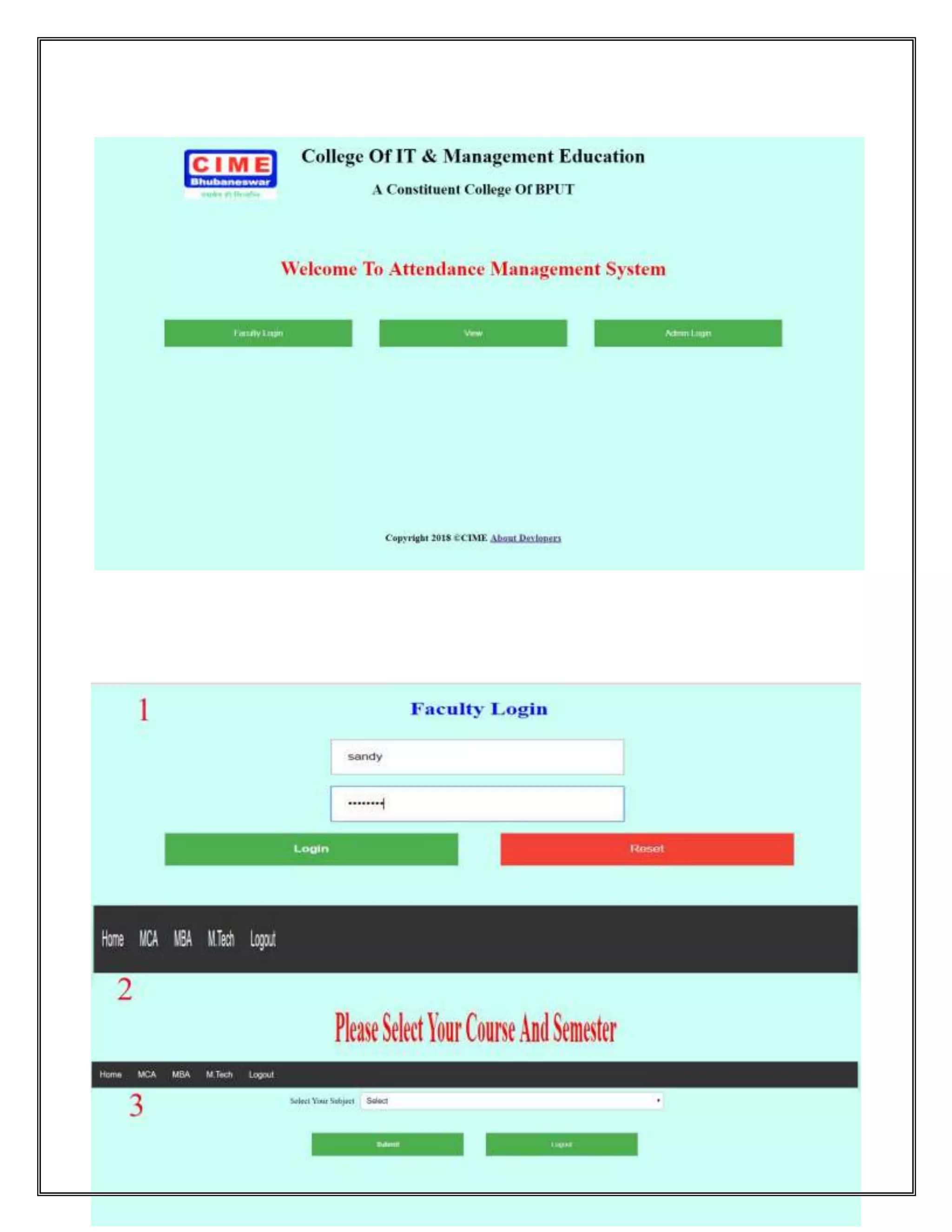 Online attendance management system | DOCX