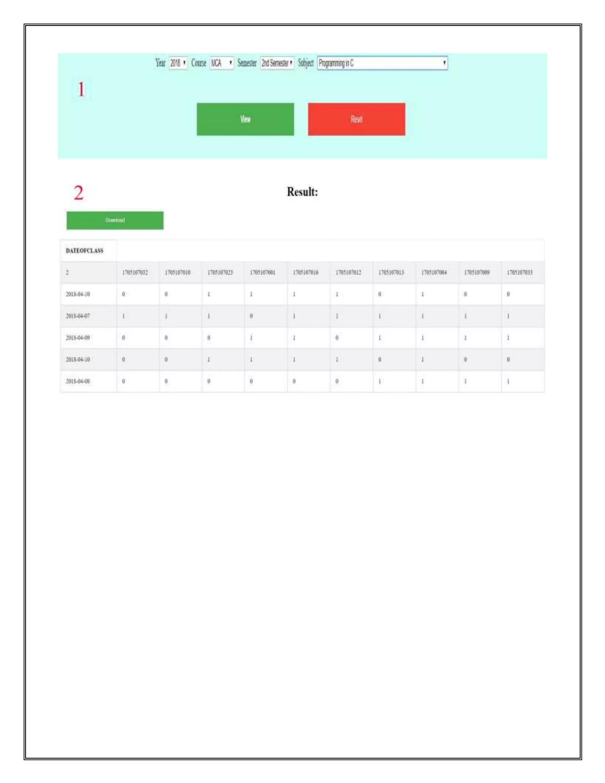 Online attendance management system | DOCX