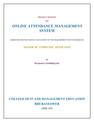 Online attendance management system | DOCX