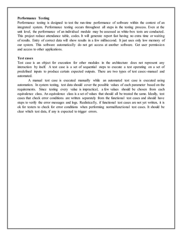 Online attendance management system | DOCX