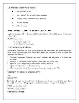 Online attendance management system | PDF
