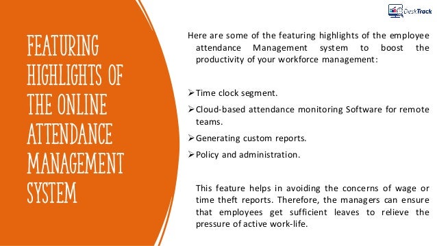 Guide About Online Attendance Management System for Employees | PPT