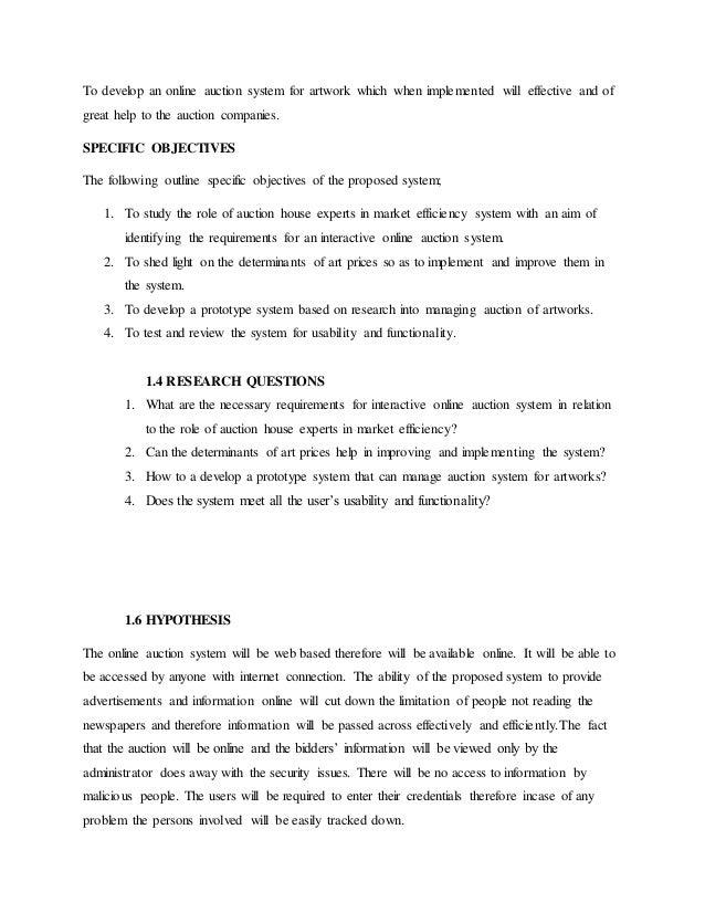 Online auction system for art work