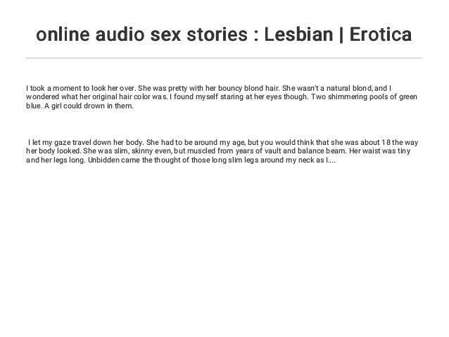 Online Audio Sex Stories Lesbian Erotica