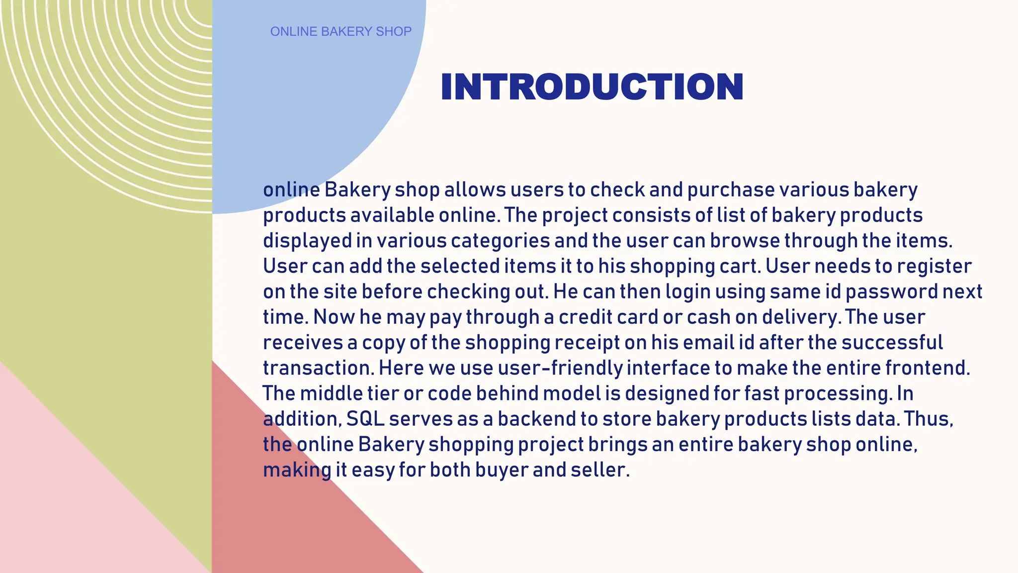 Online bakery shop project (mini project) .pptx