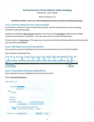 QuickBooks and Seacoast National Bank | PDF