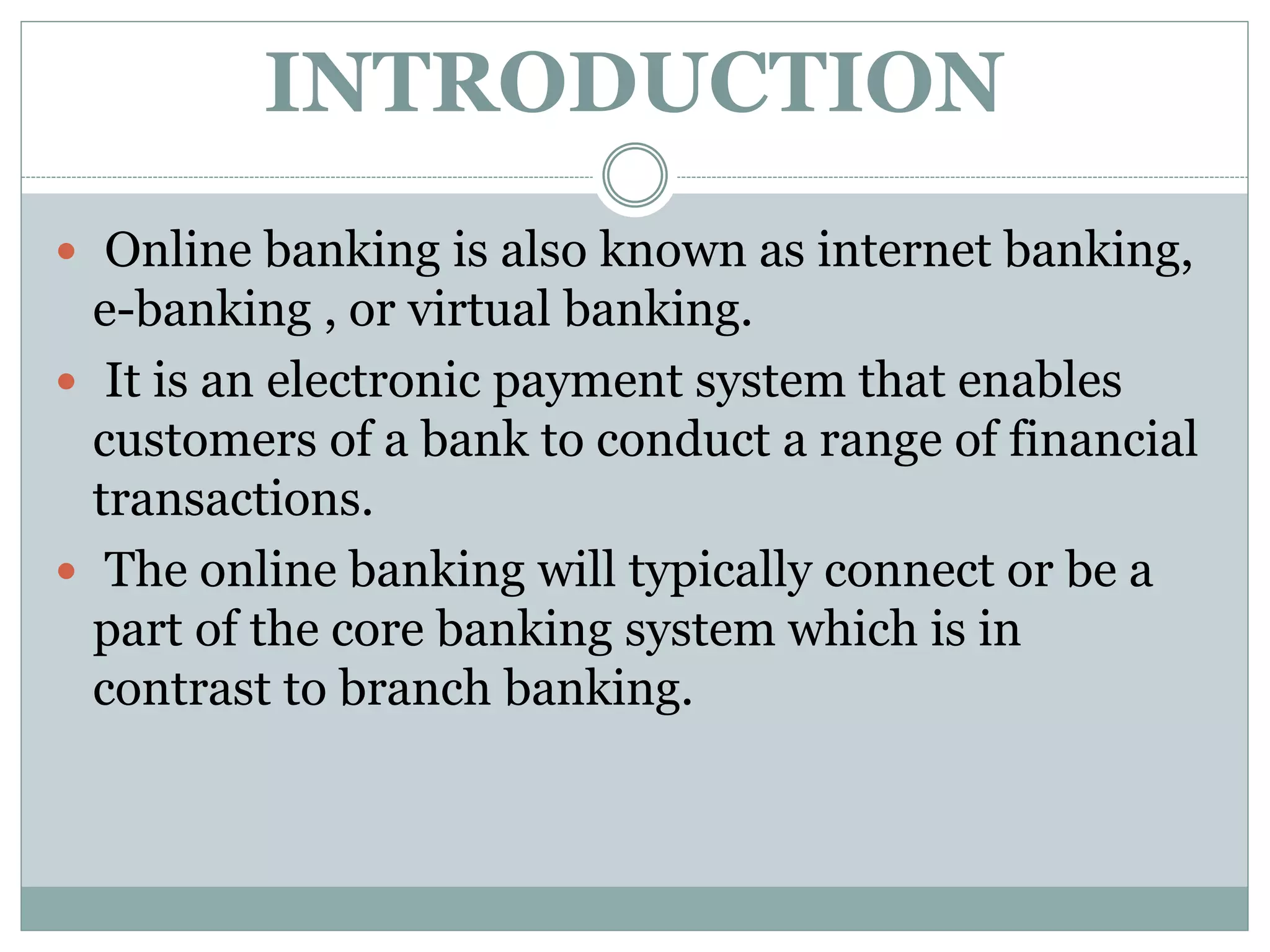 Online banking | PPTX