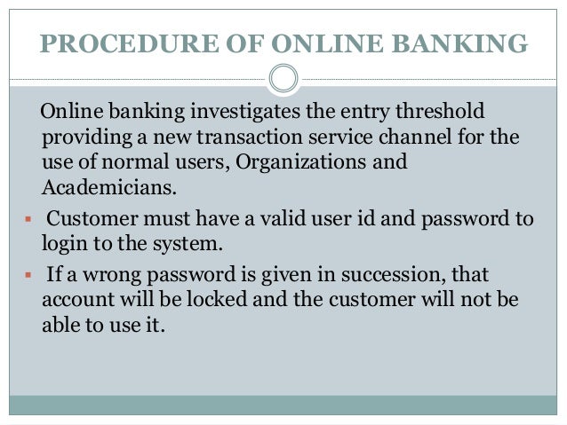 Online Banking Definition