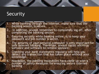 Online banking | PPTX | Internet Safety | Parenting