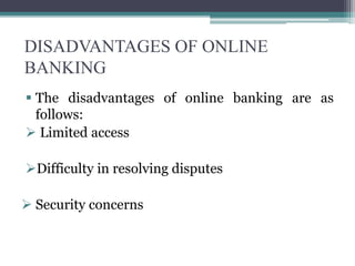 Online banking | PPTX | Internet | Computing