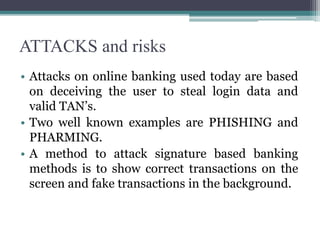 Online banking | PPTX | Internet | Computing