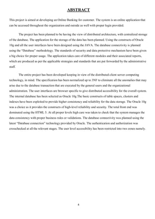 Online Banking System Project