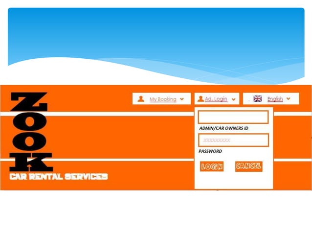 Zook Car Rental System Project | PPT