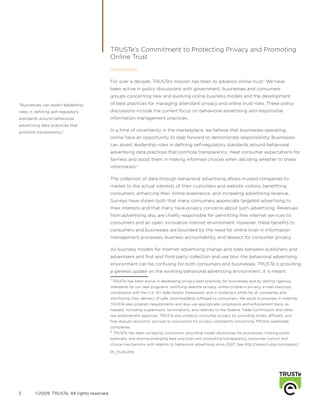 TRUSTe whitepaper- A Checklist of Practices that Impact Consumer Trust ...