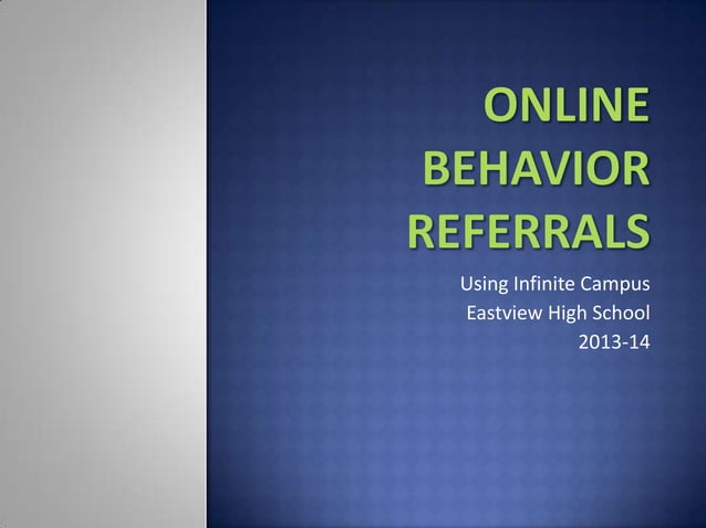 Online behavior referrals | PPTX