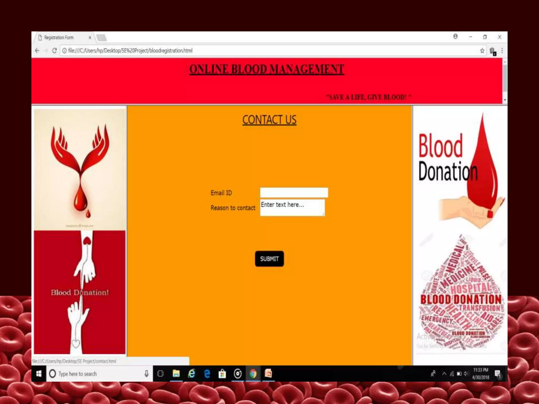 ONLINE BLOOD BANKING SYSTEM | PPTX