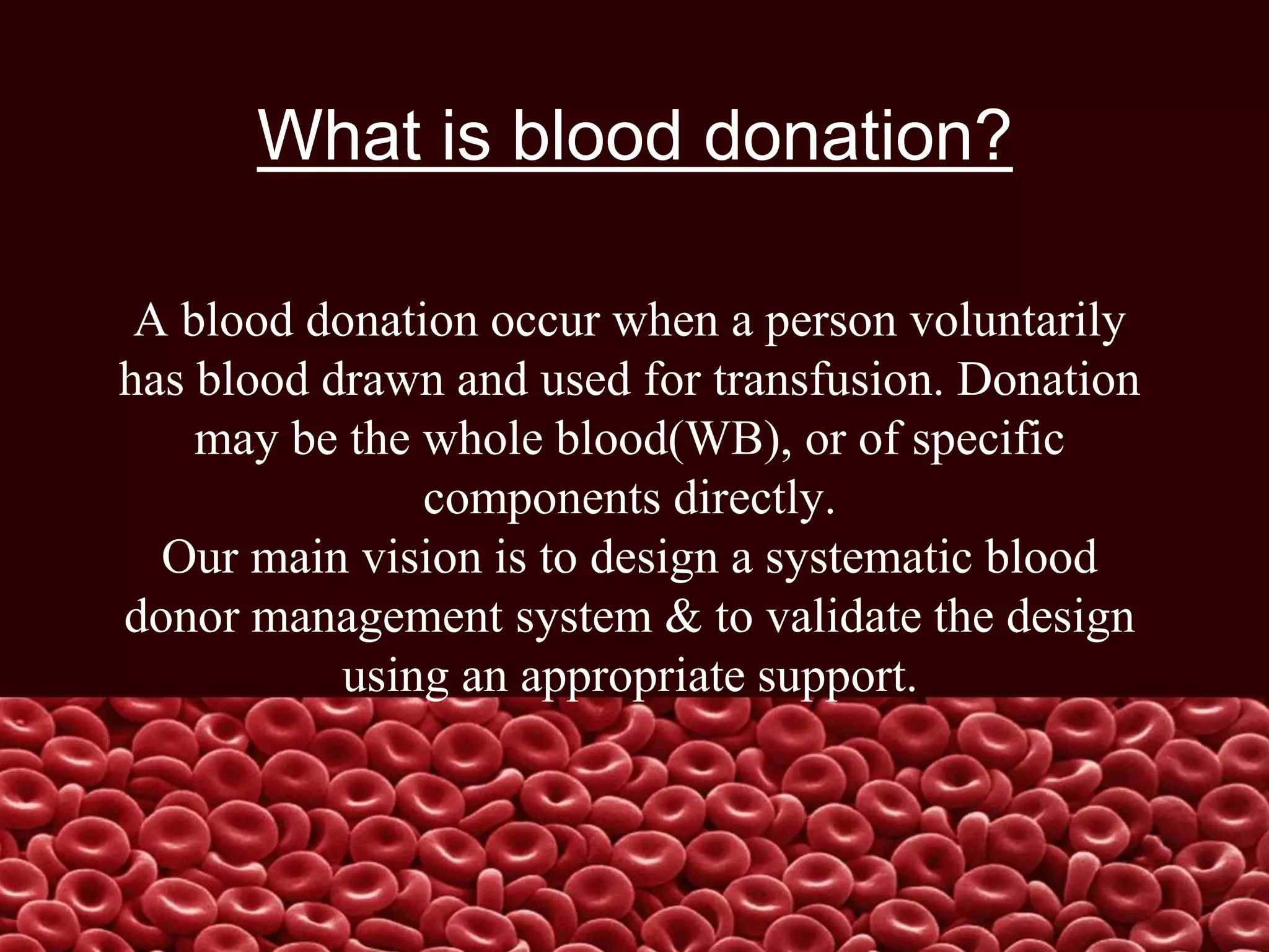 ONLINE BLOOD BANKING SYSTEM | PPTX