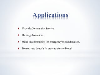 Online blood sharing application | PPT