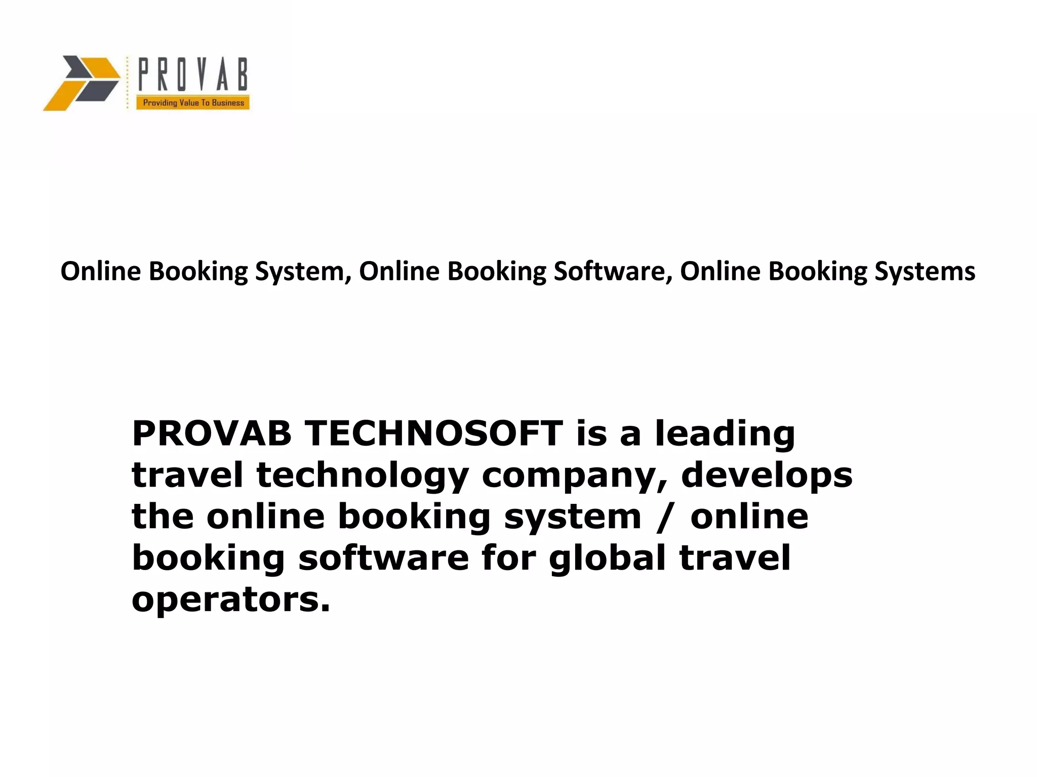 Online booking system | PPT