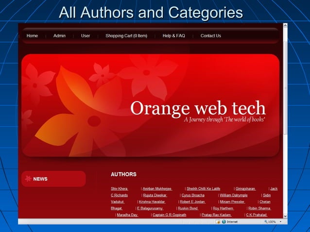 On-line book store presentation | PPT | Databases | Computer Software ...