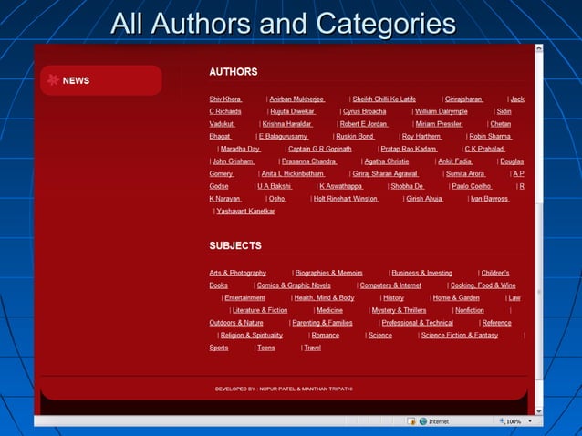 On-line book store presentation | PPT | Databases | Computer Software ...