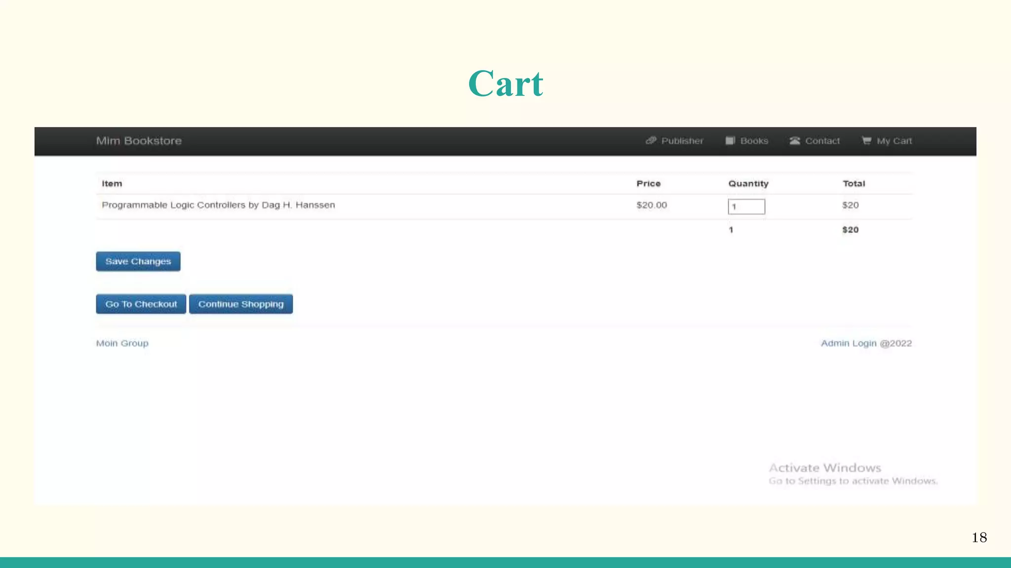 Online Book Store Project Presentation by Moin Khan & Sejda E Jannat | PPTX