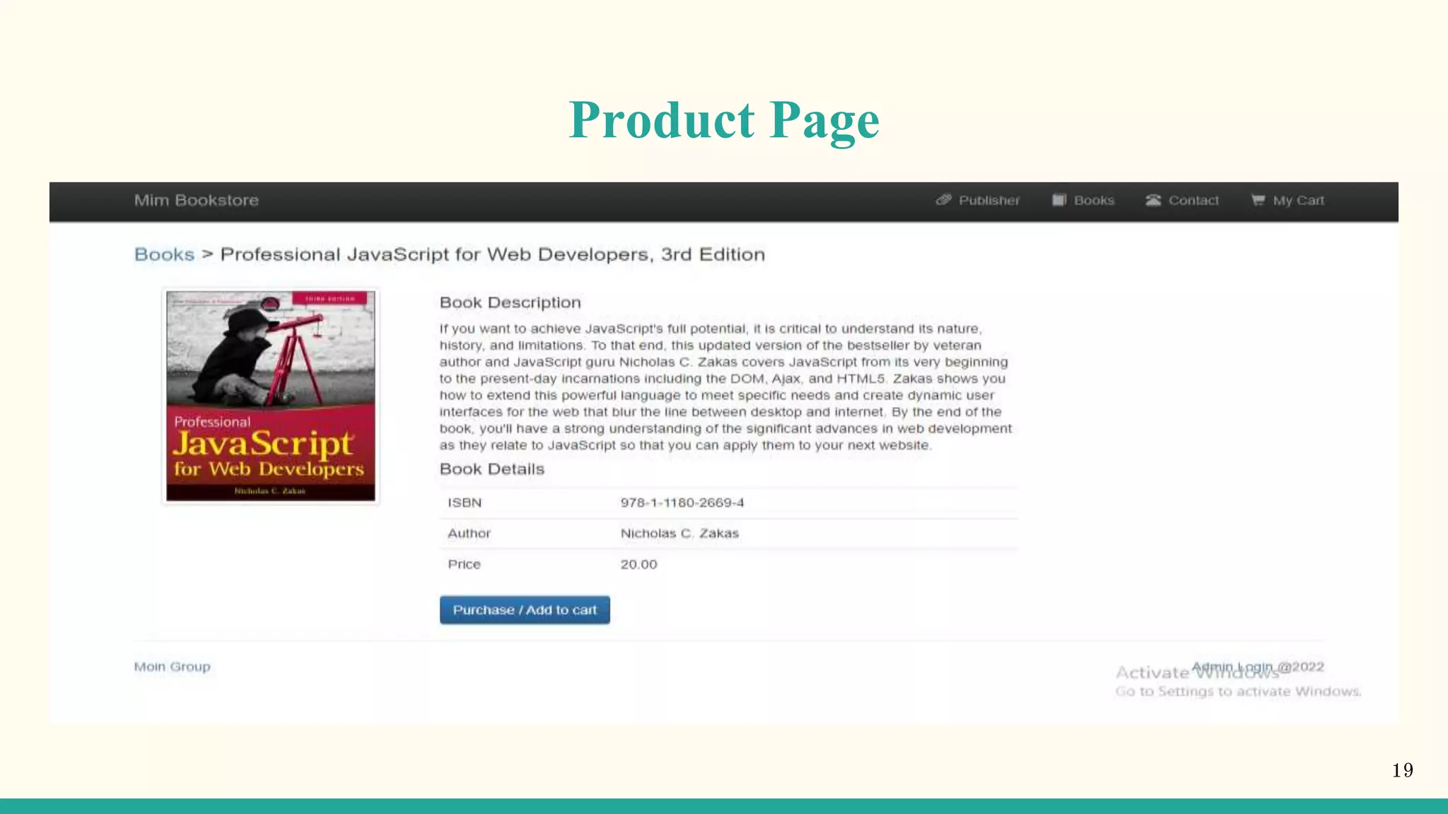 Online Book Store Project Presentation by Moin Khan & Sejda E Jannat | PPTX