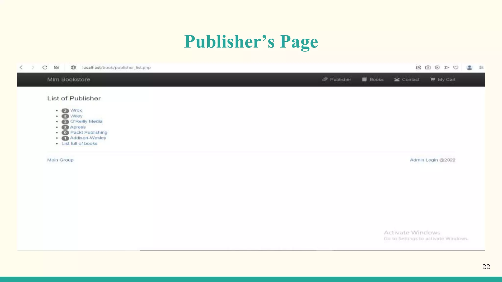 Online Book Store Project Presentation by Moin Khan & Sejda E Jannat | PPTX