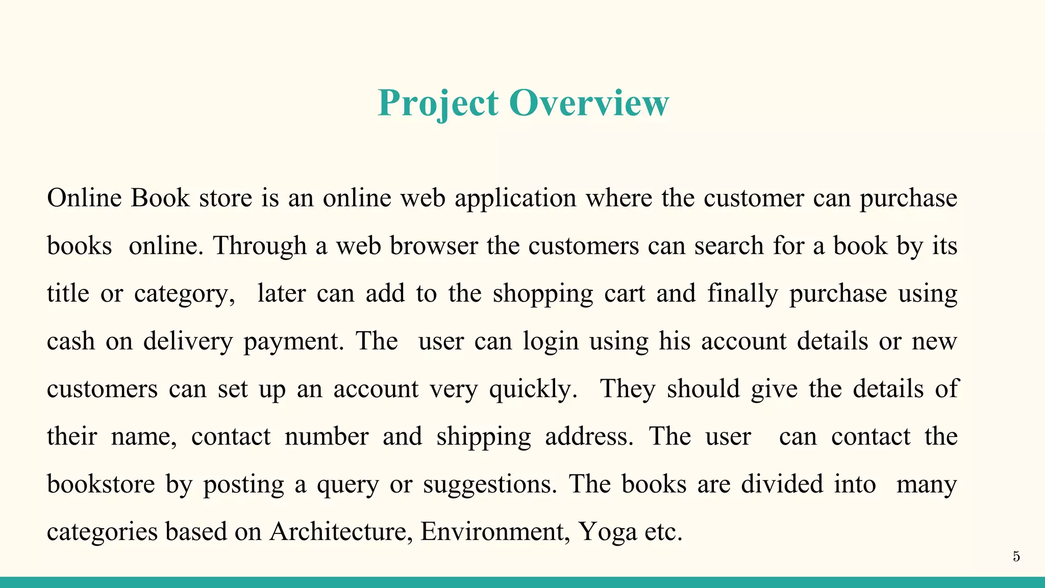 Online Book Store Project Presentation by Moin Khan & Sejda E Jannat | PPTX