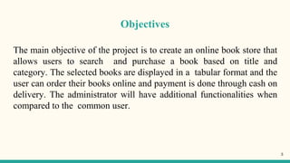 Online Book Store Project Presentation by Moin Khan & Sejda E Jannat | PPTX