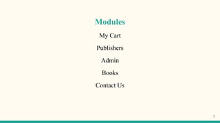 Online Book Store Project Presentation by Moin Khan & Sejda E Jannat | PPTX