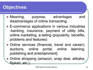 Online business transactions | PPSX