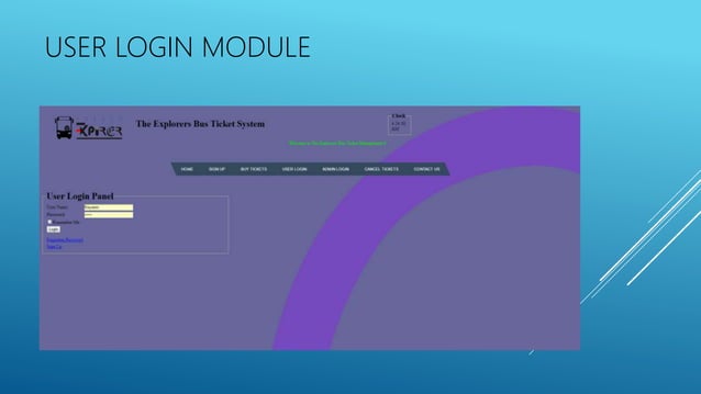 Online bus ticket management system project for system analysis and ...
