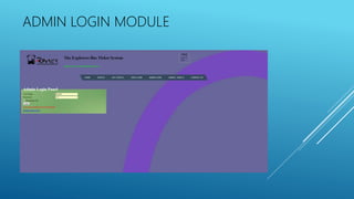 Online bus ticket management system project for system analysis and ...