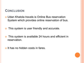 Online Bus Reservation System | PPTX