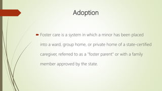 Foster Care/Adoption Info Activism Campaign | PPT
