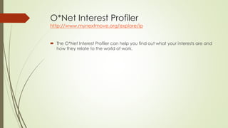 Online Career Assessment Resources | PPT